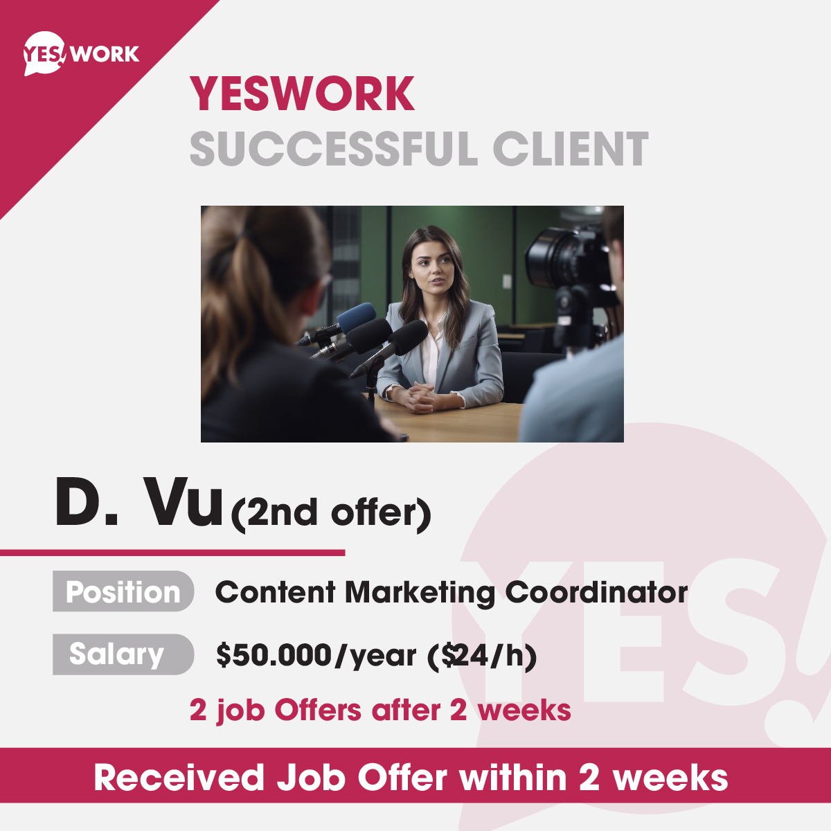 Customer successful stories - Yes study